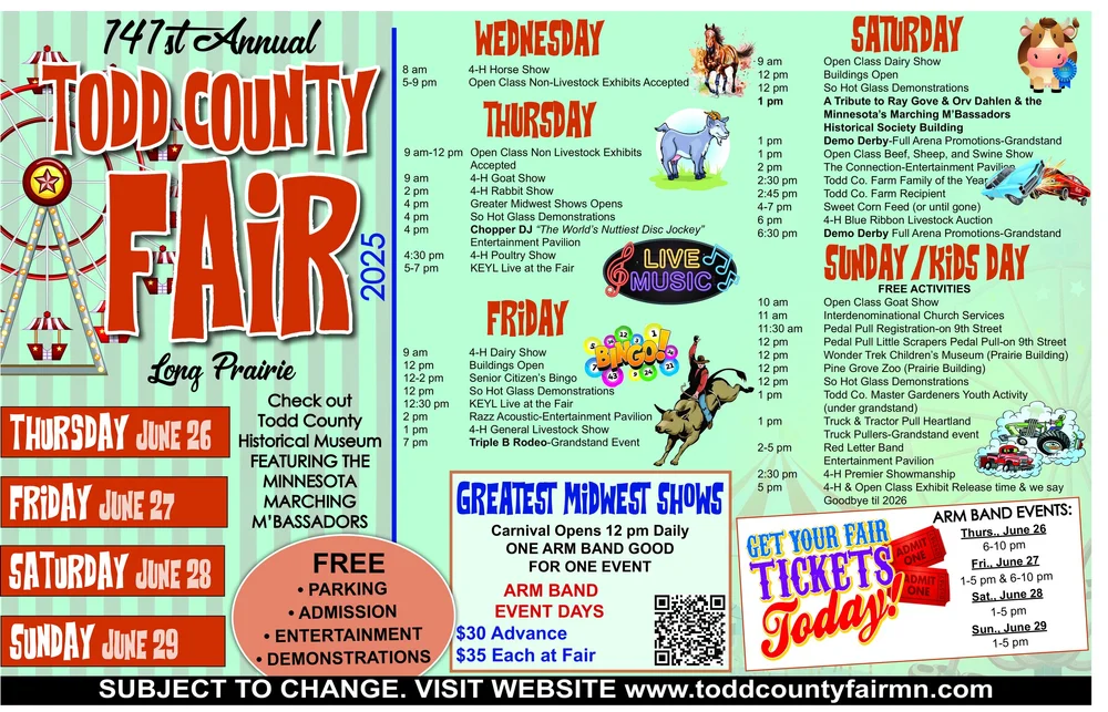 Entertainment & Events — Todd County Fair MN