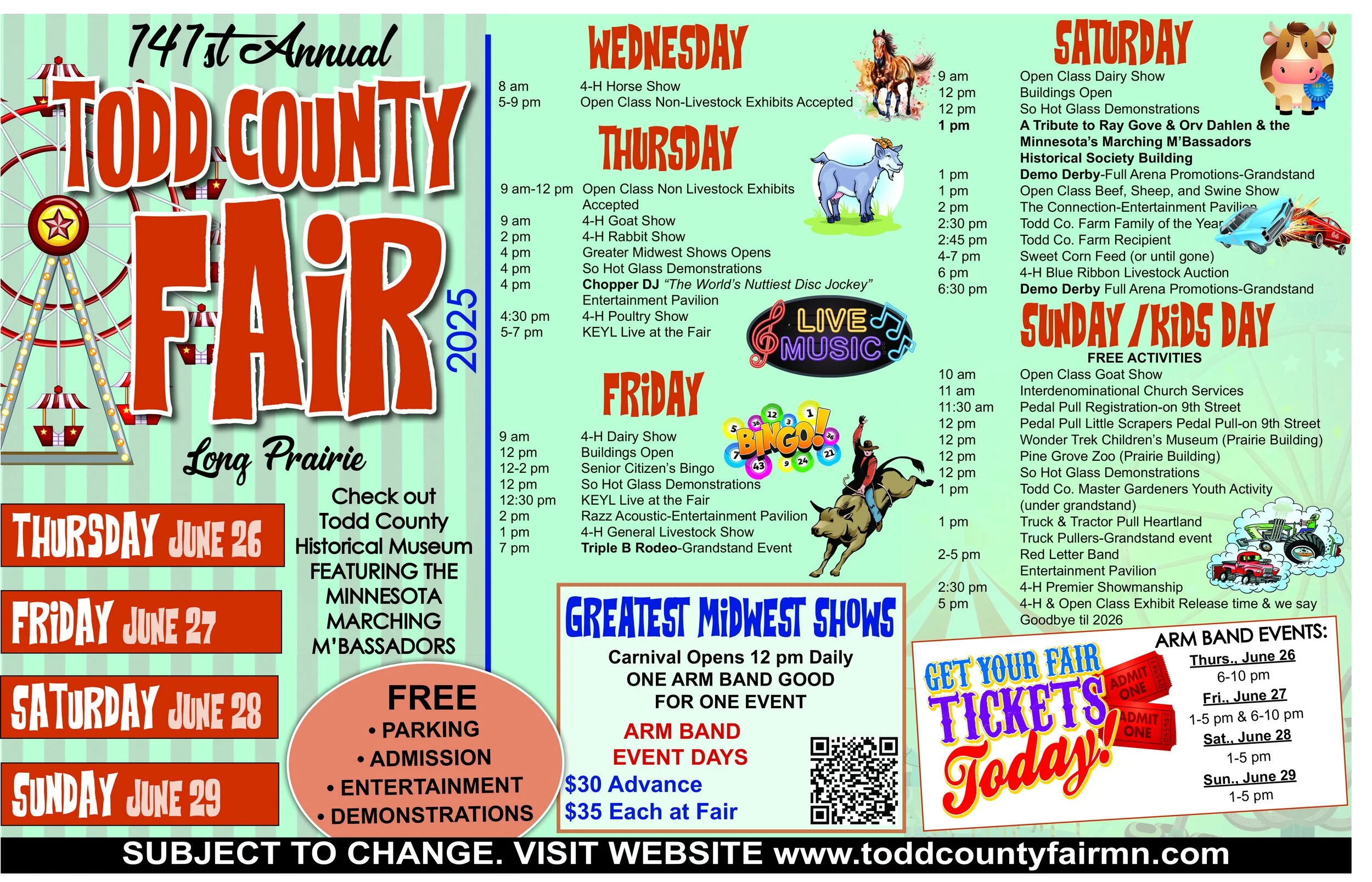 Entertainment & Events — Todd County Fair MN