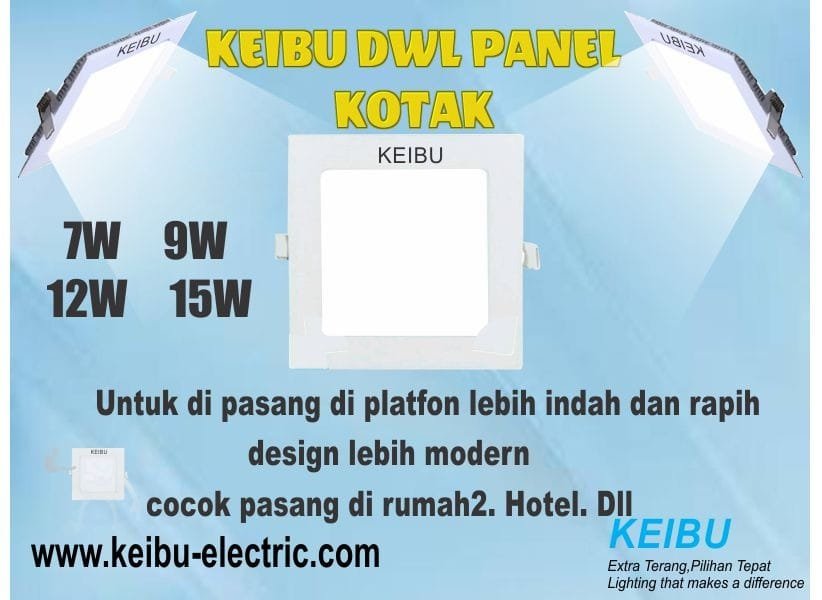 Downlight LED Panel — KEIBU Lighting: Solusi untuk semua pencahayaan anda
