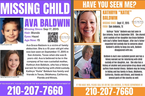 The Disappearance and Parental Abduction of Ava Baldin (Texas) — Evaporate