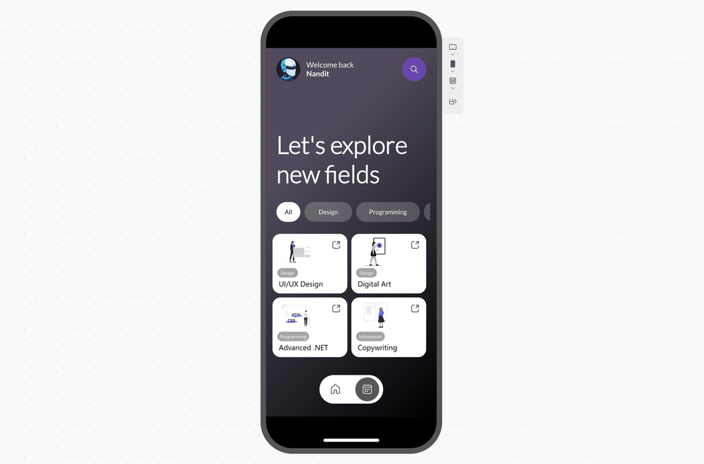 Use the HTML control and a touch of CSS to create gradient backgorunds — ND