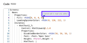 Exploring Code View in Power Apps Studio — ND