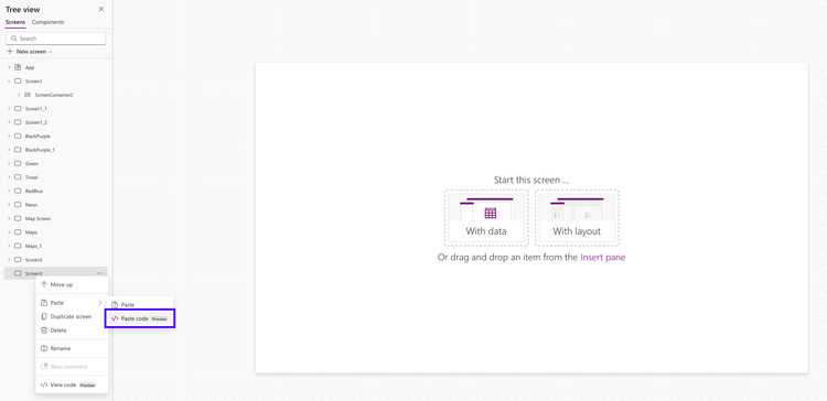 Exploring Code View in Power Apps Studio — ND
