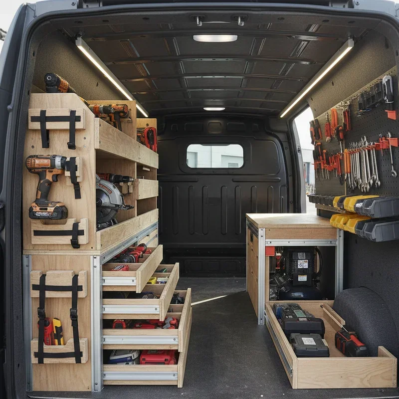 15 Van Tool Storage Ideas to Improve Job Efficiency