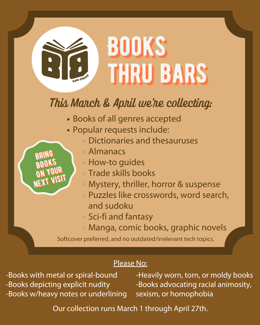 Books Thru Bars - Combine Collection — City Farmers Nursery