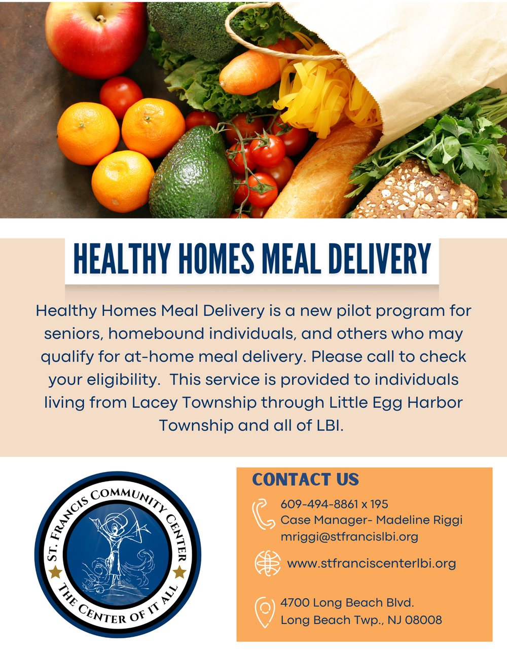 Healthy Homes Meal Delivery Program — St. Francis Community Center