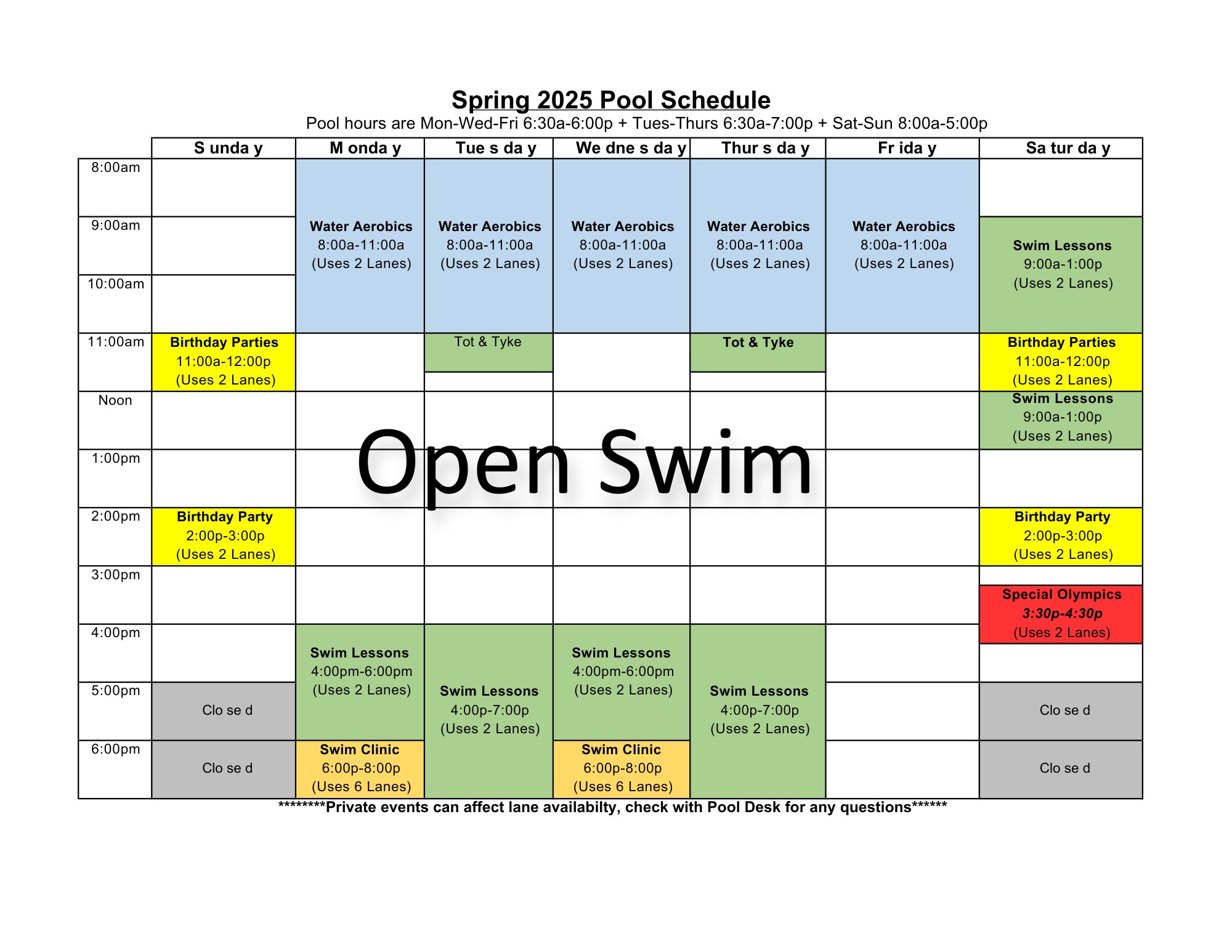 Aquatic Center — St. Francis Community Center