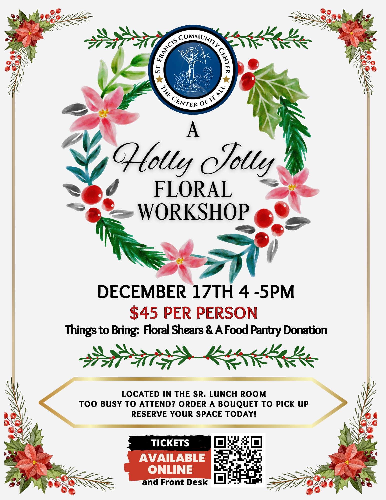 Floral Arrangement Workshop — St. Francis Community Center