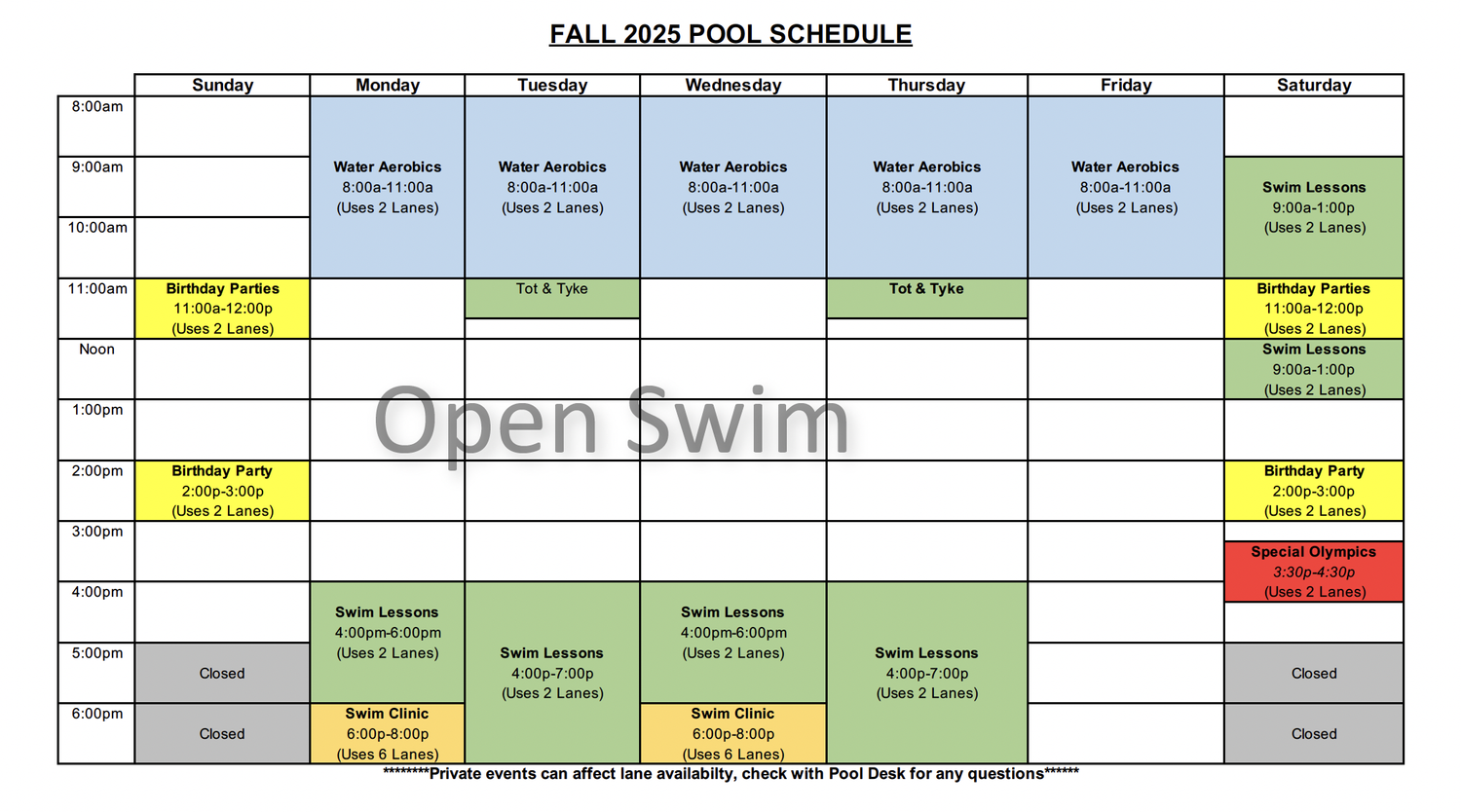 Aquatic Center — St. Francis Community Center