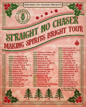 A Cappella Group Straight No Chaser Announces “Making Spirits Bright”