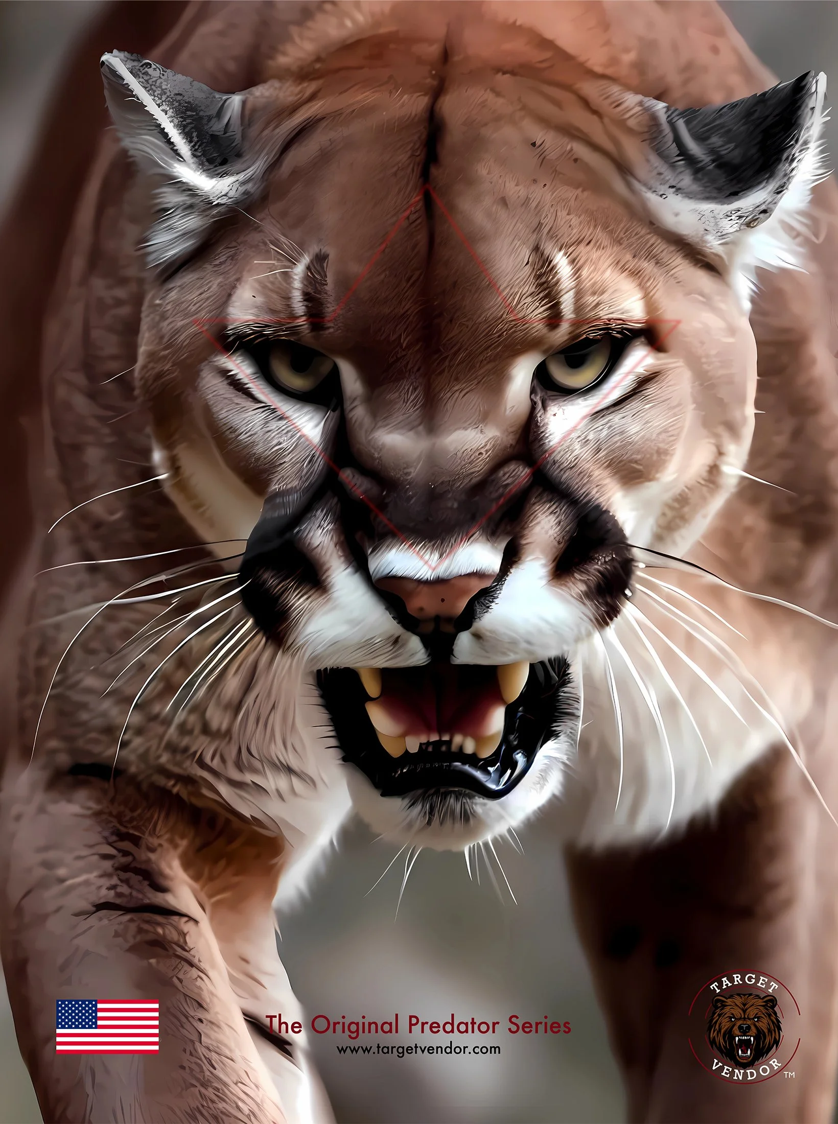 Predator Series Mountain Lion / Cougar Target 6pk — Target Vendor