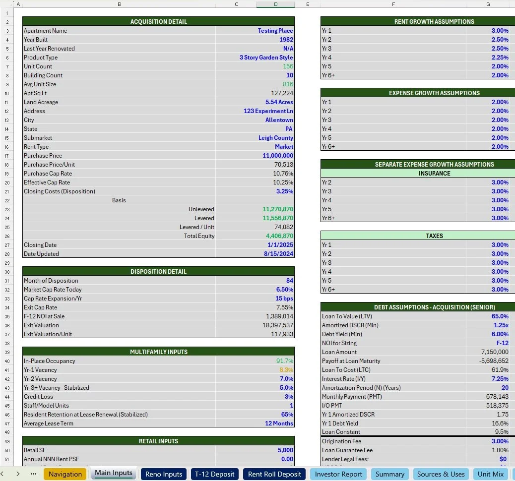 Multifamily Acquisition | Download Today — The Fractional Analyst
