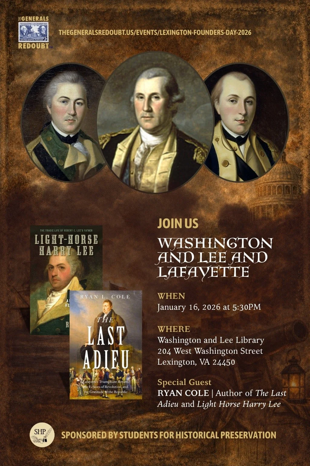 Lexington Founders Day Lecture — The Generals Redoubt