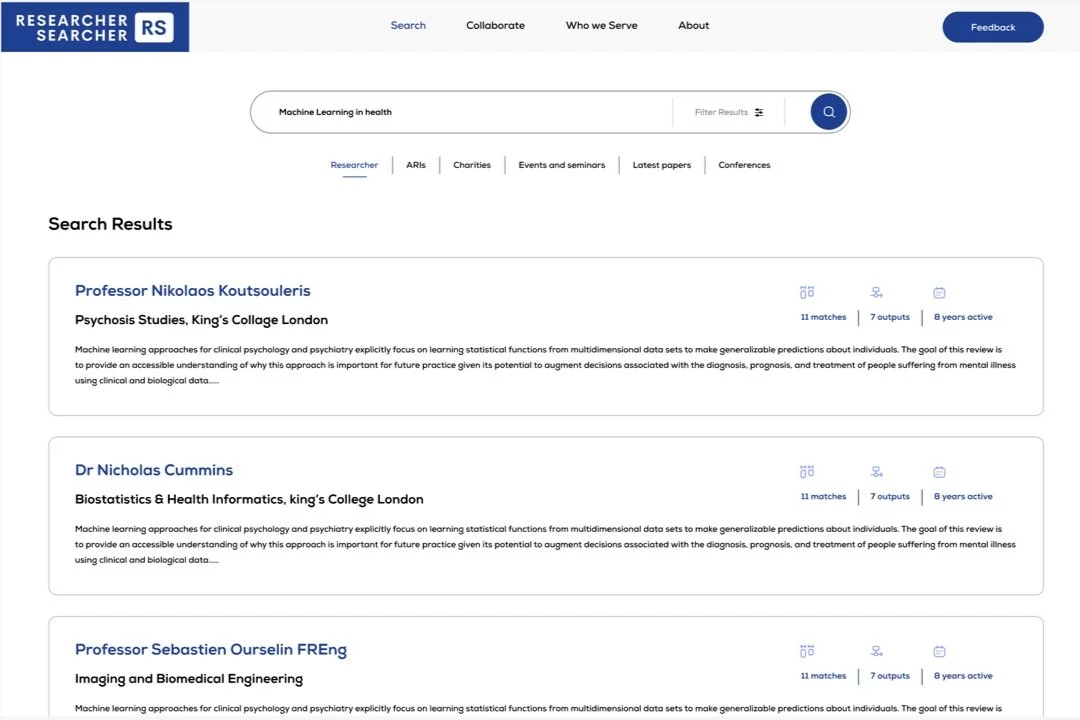 Researcher Searcher