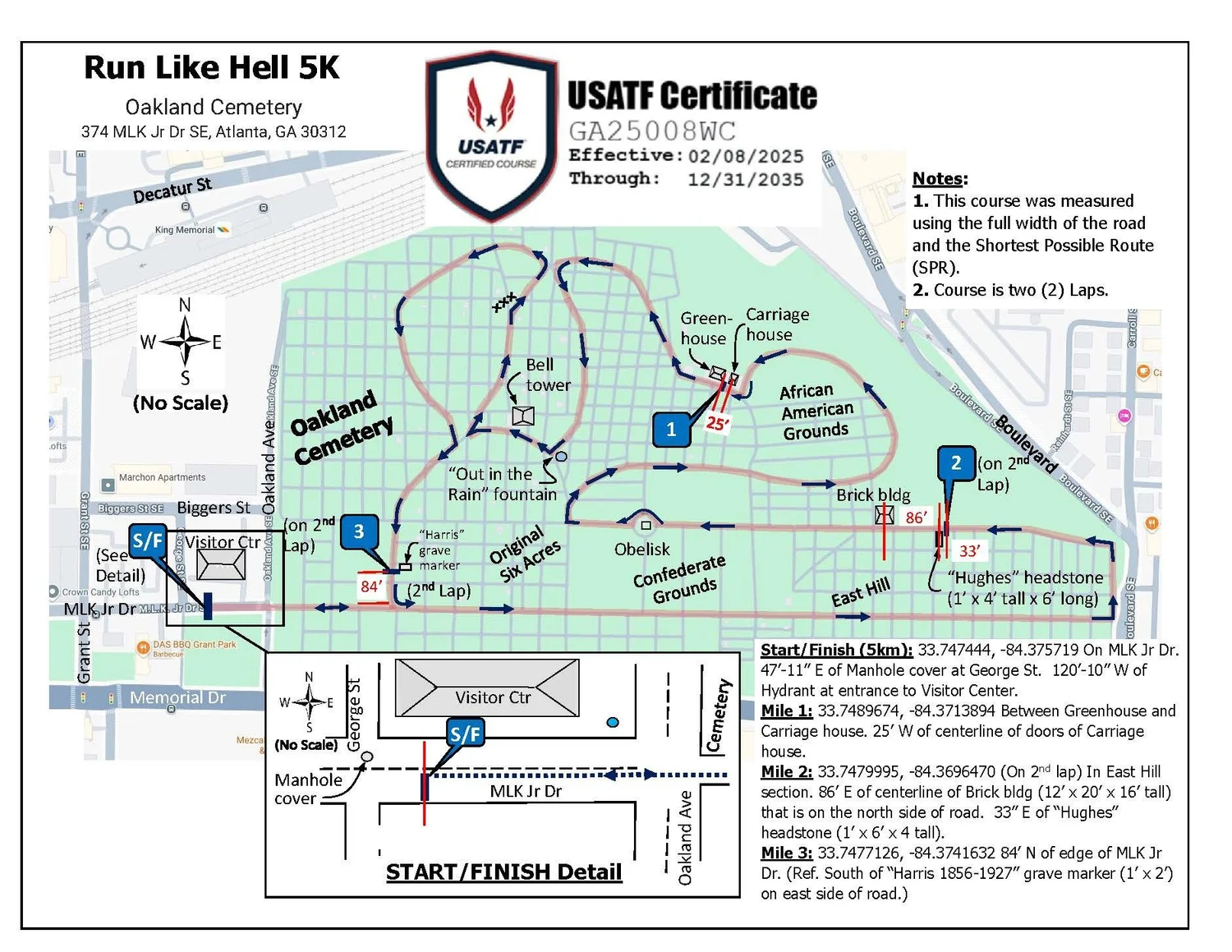 Run Like Hell 5k at Oakland Cemetery — Historic Oakland Foundation