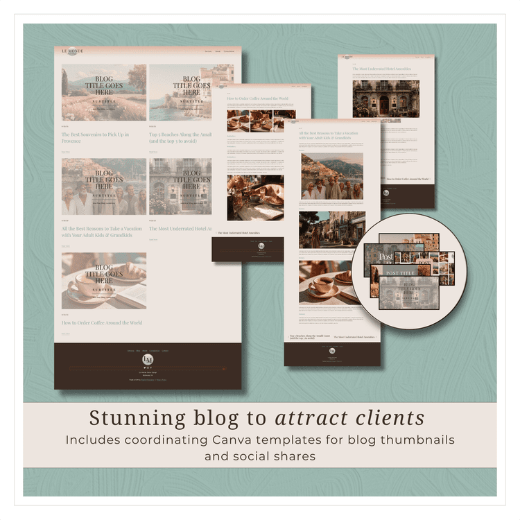 Travel Advisor Website Template | Family Travel & Beach Vacations ...