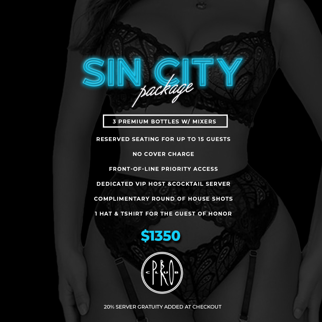 VENUE — Club Pro - Gentlemen's Club