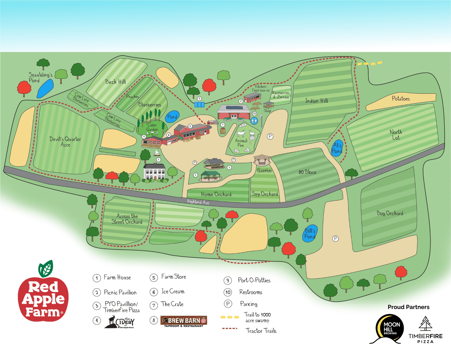 Map — Red Apple Farm
