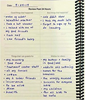 Positive Recovery Journaling