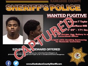Kamron Taylor Captured — Kankakee County Sheriff's Office