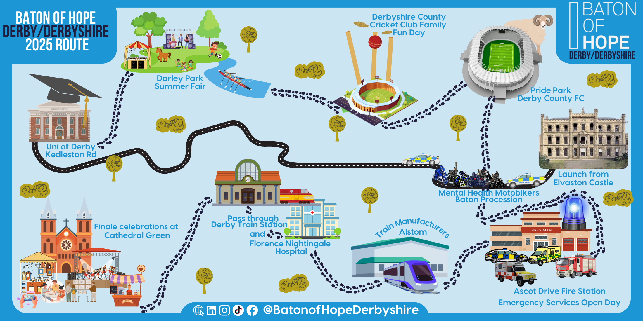 Baton of Hope Derby/Derbyshire