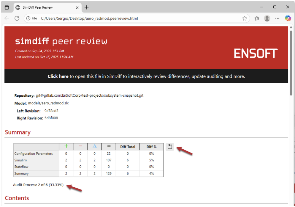 SimDiff | Most Accurate Simulink Diff Tool — ENSOFT | high-assurance software