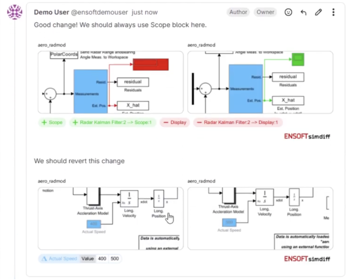 SimDiff | Most Accurate Simulink Diff Tool — ENSOFT | high-assurance software