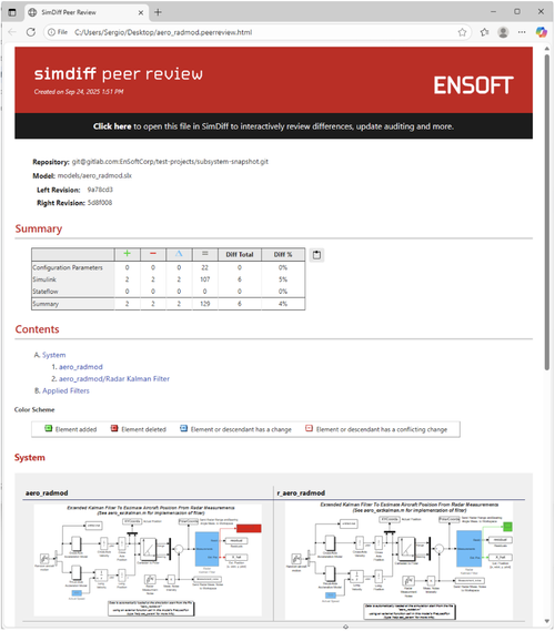 SimDiff | Most Accurate Simulink Diff Tool — ENSOFT | high-assurance software