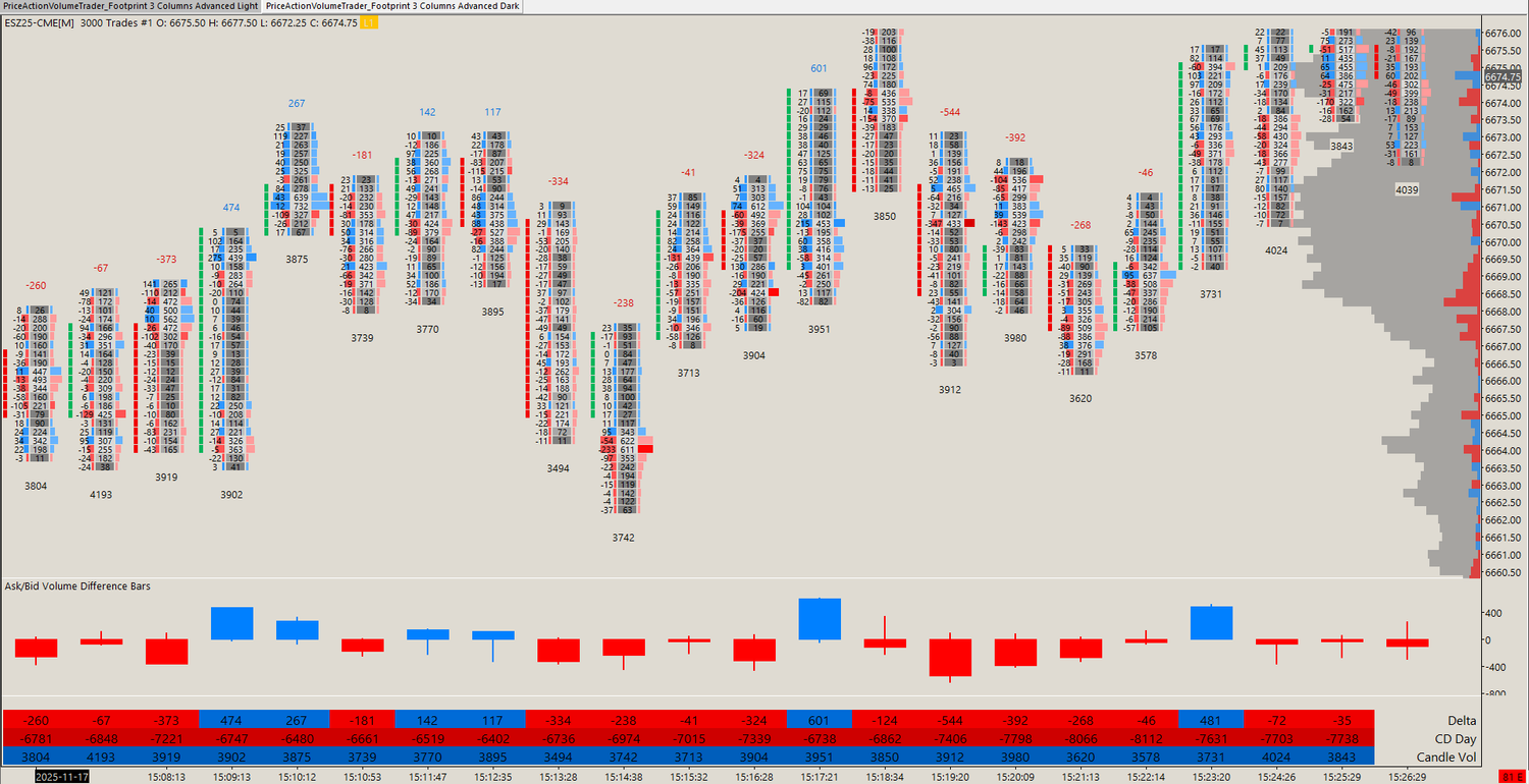 Footprint Charts — Sierra Chartbook Store — Price Action Volume Trader