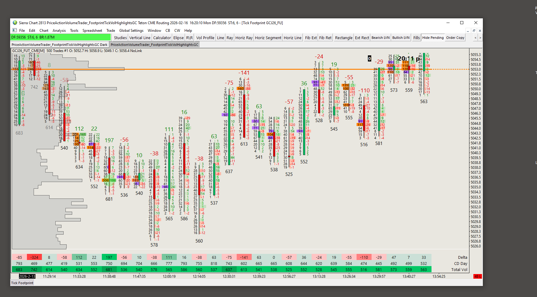 Footprint Charts — Sierra Chartbook Store — Price Action Volume Trader