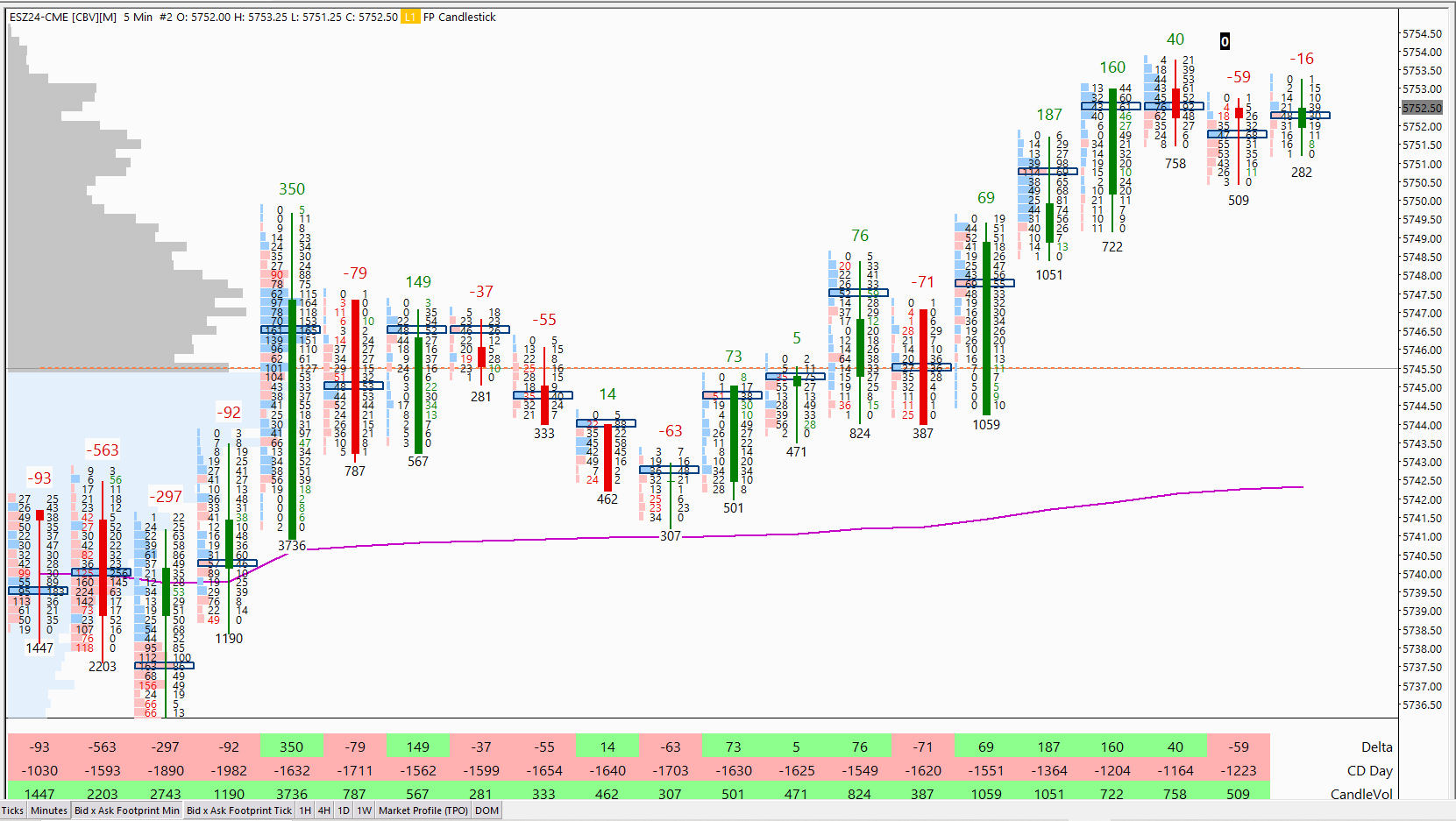 Footprint Charts — Sierra Chartbook Store — Price Action Volume Trader