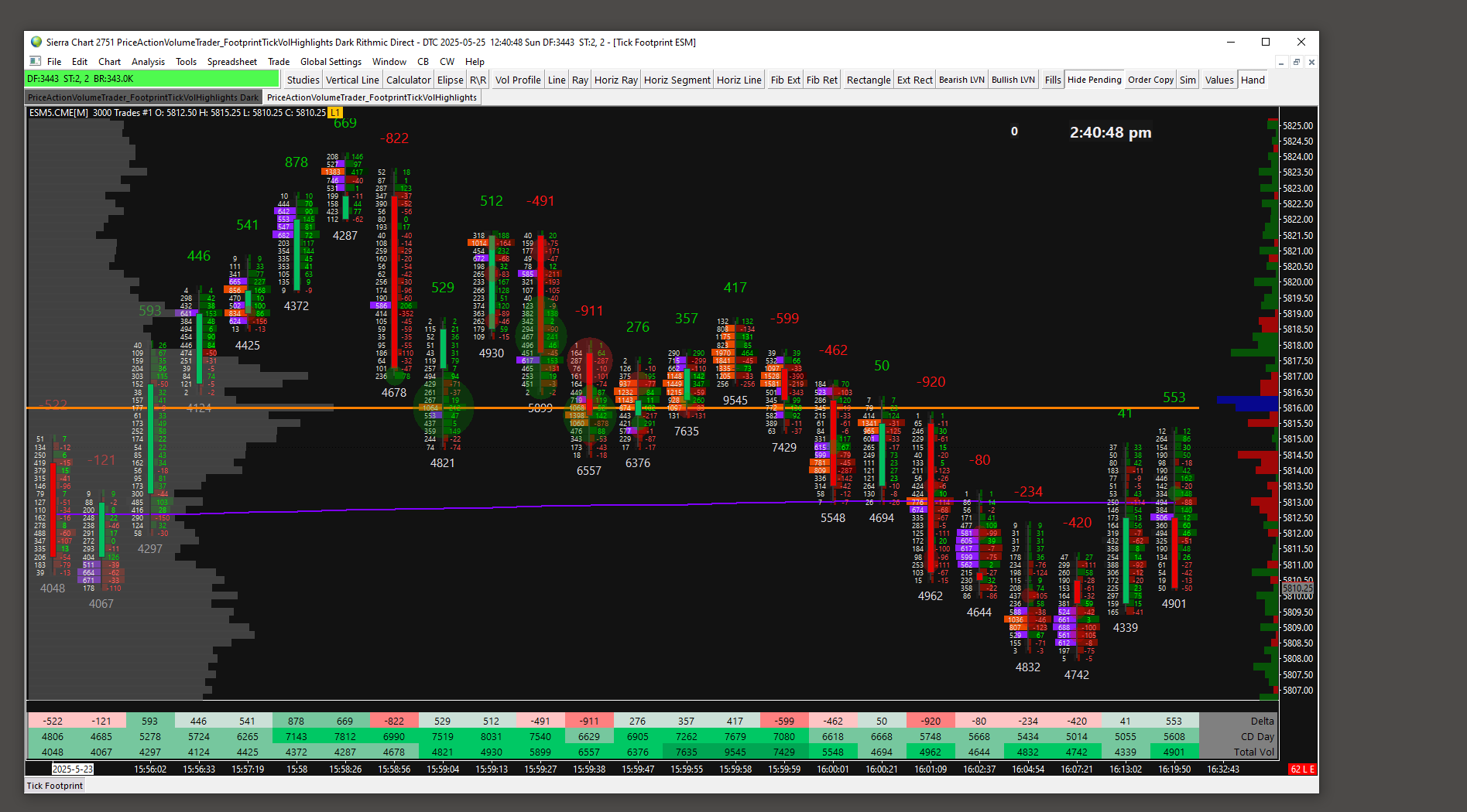Footprint Charts — Sierra Chartbook Store — Price Action Volume Trader