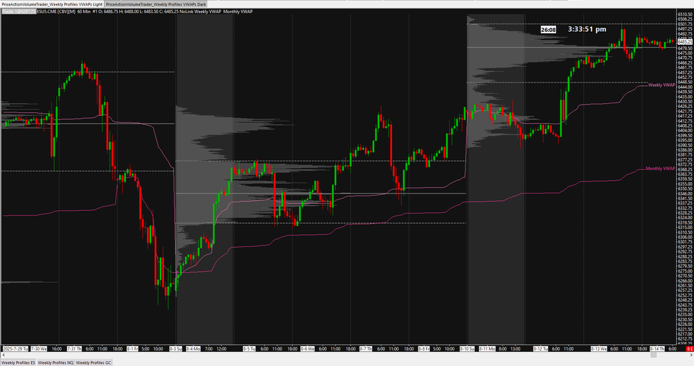 Volume Profile Charts — Sierra Chartbook Store — Price Action Volume Trader