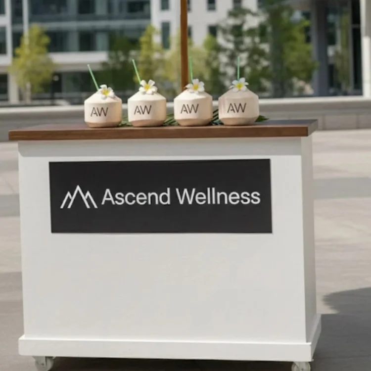 Custom Live Coconut Bar & Branded Event Experiences
