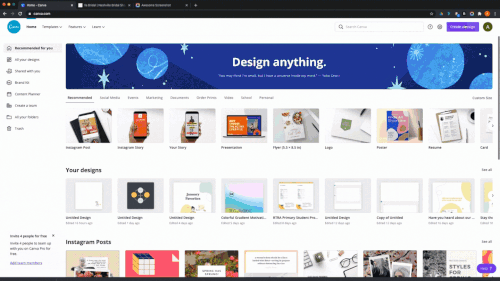 Honey Creative | How to Create Scrolling Website Mockups in Canva
