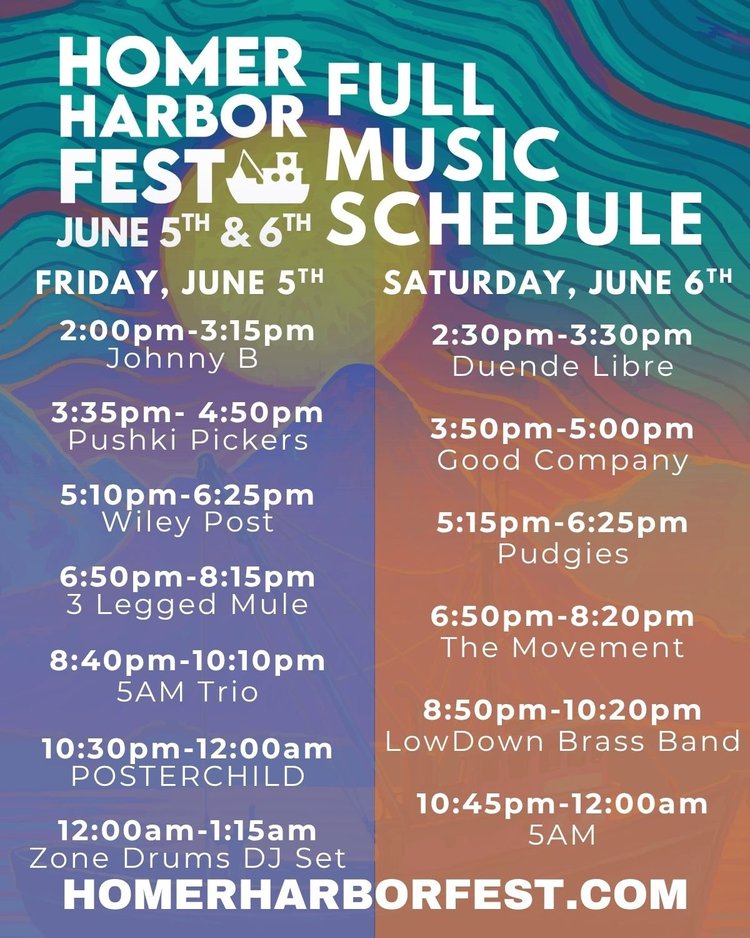 Schedule — Homer HarborFest