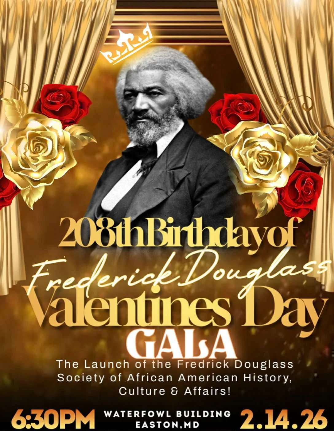 208th Birthday of Frederick Douglass Valentines Day Gala — Talbot 250