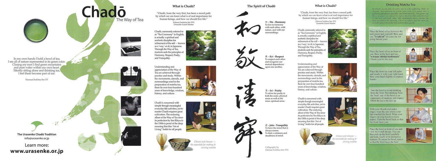 Brochure - Chado — Urasenke Chanoyu Center