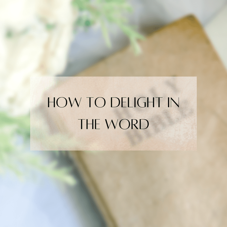 How to Delight in the Word — Pennington Park Church