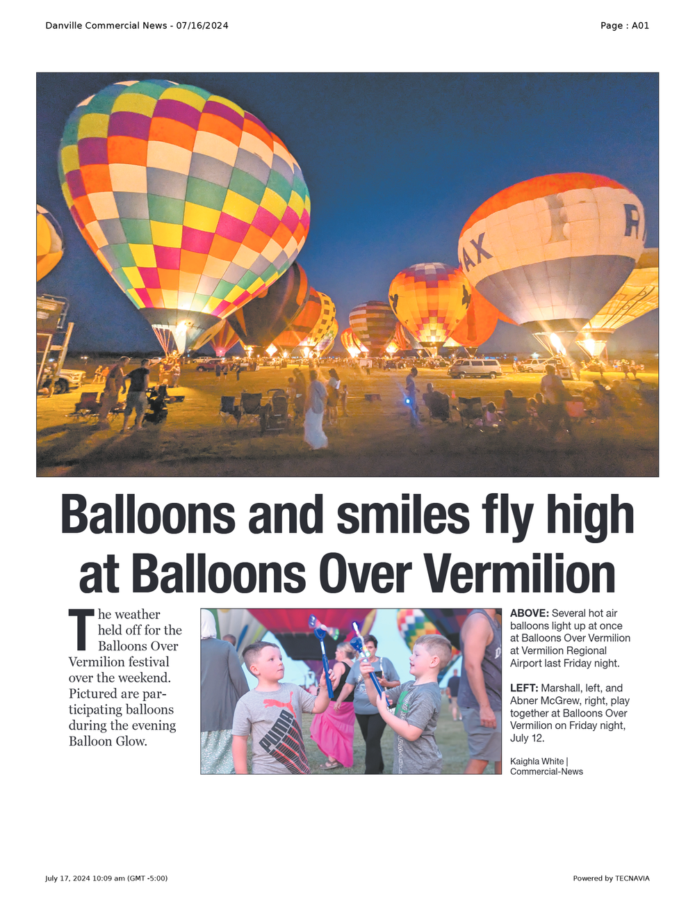 News — Balloons Over Vermilion