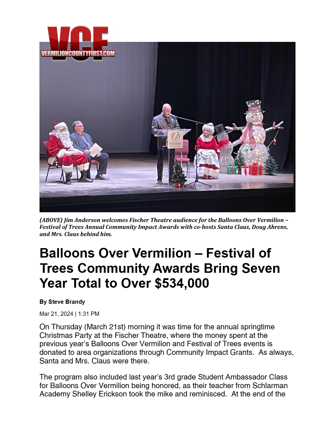 News — Balloons Over Vermilion