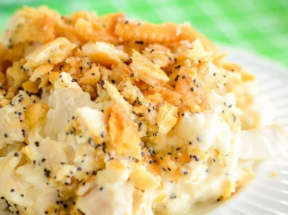 Lean Poppyseed Chicken Casserole — Peachy Meal Prep