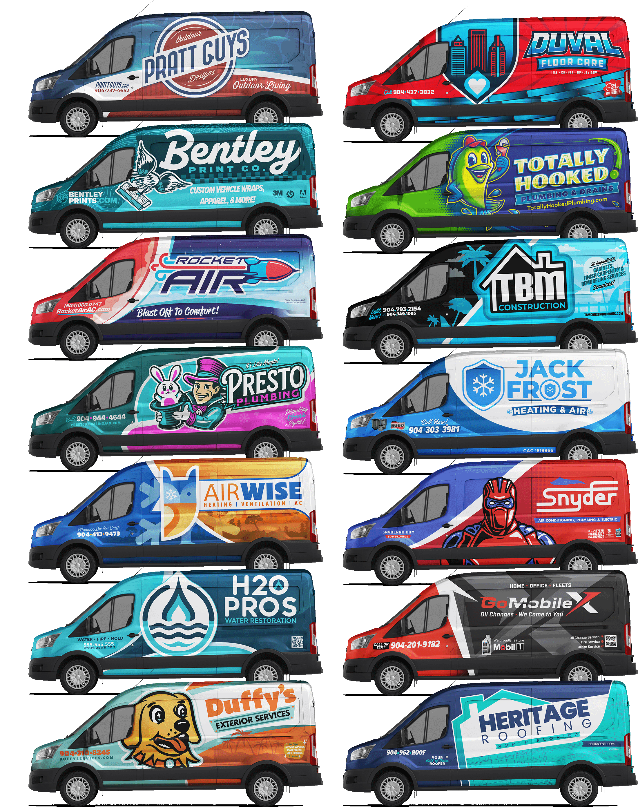 Jacksonville’s Brand Builders – Custom Wraps & Custom T-Shirts