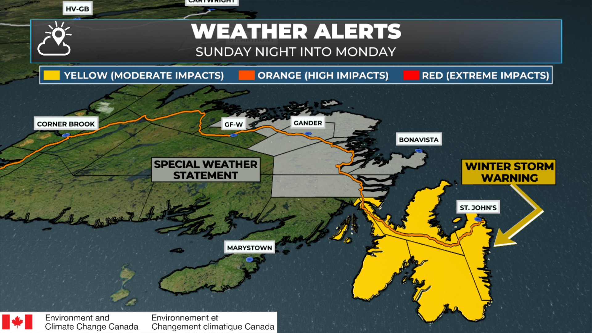 Avalon Peninsula Under Winter Storm Warning from tonight into Monday ...