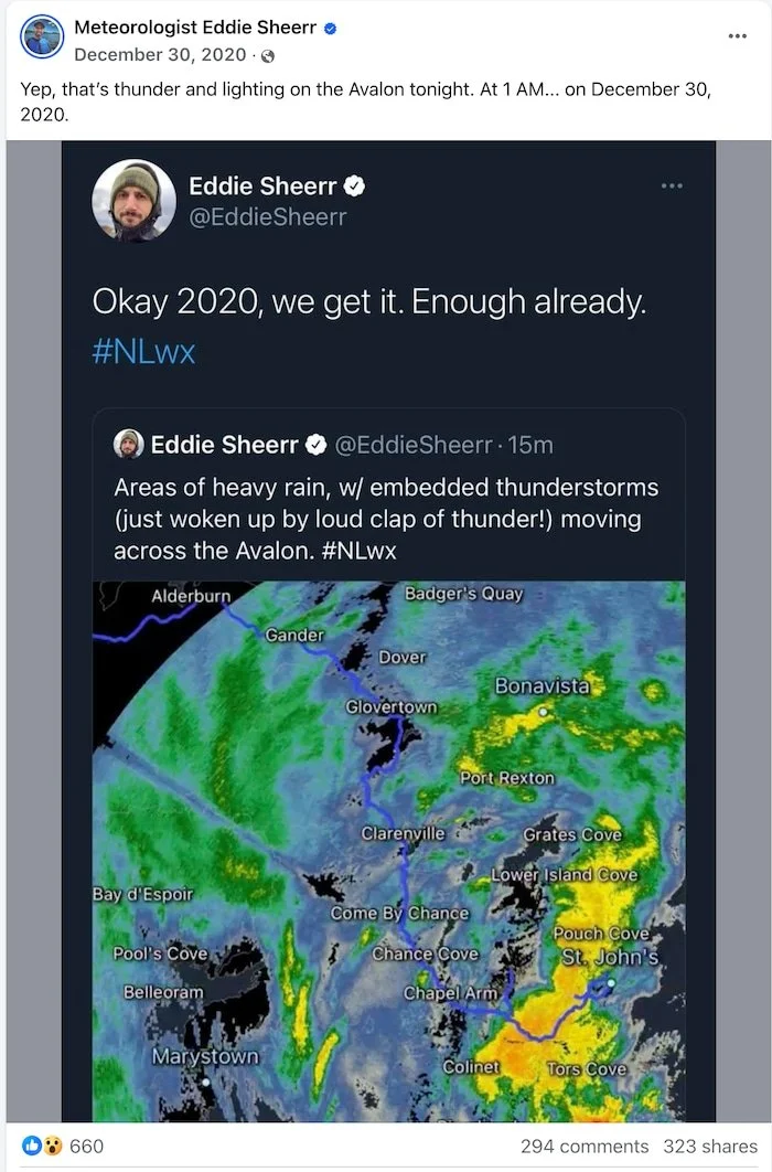 About Eddie Sheerr & NL Weather Forecasts — Sheerr Weather