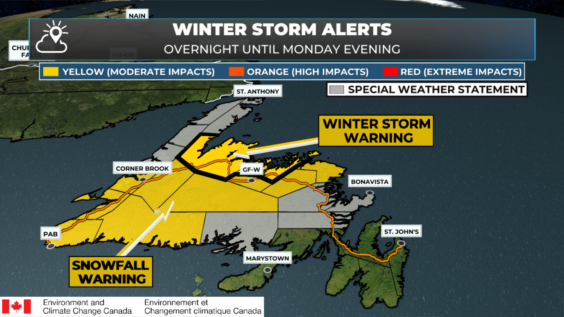 Winter Storm, Snowfall, Rainfall, Wind Warnings, Along With Special ...