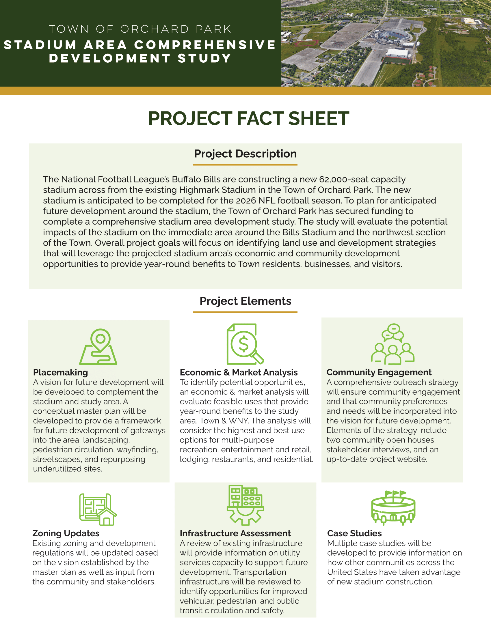Project Facts Sheet — Town of Orchard Park Stadium Master Plan