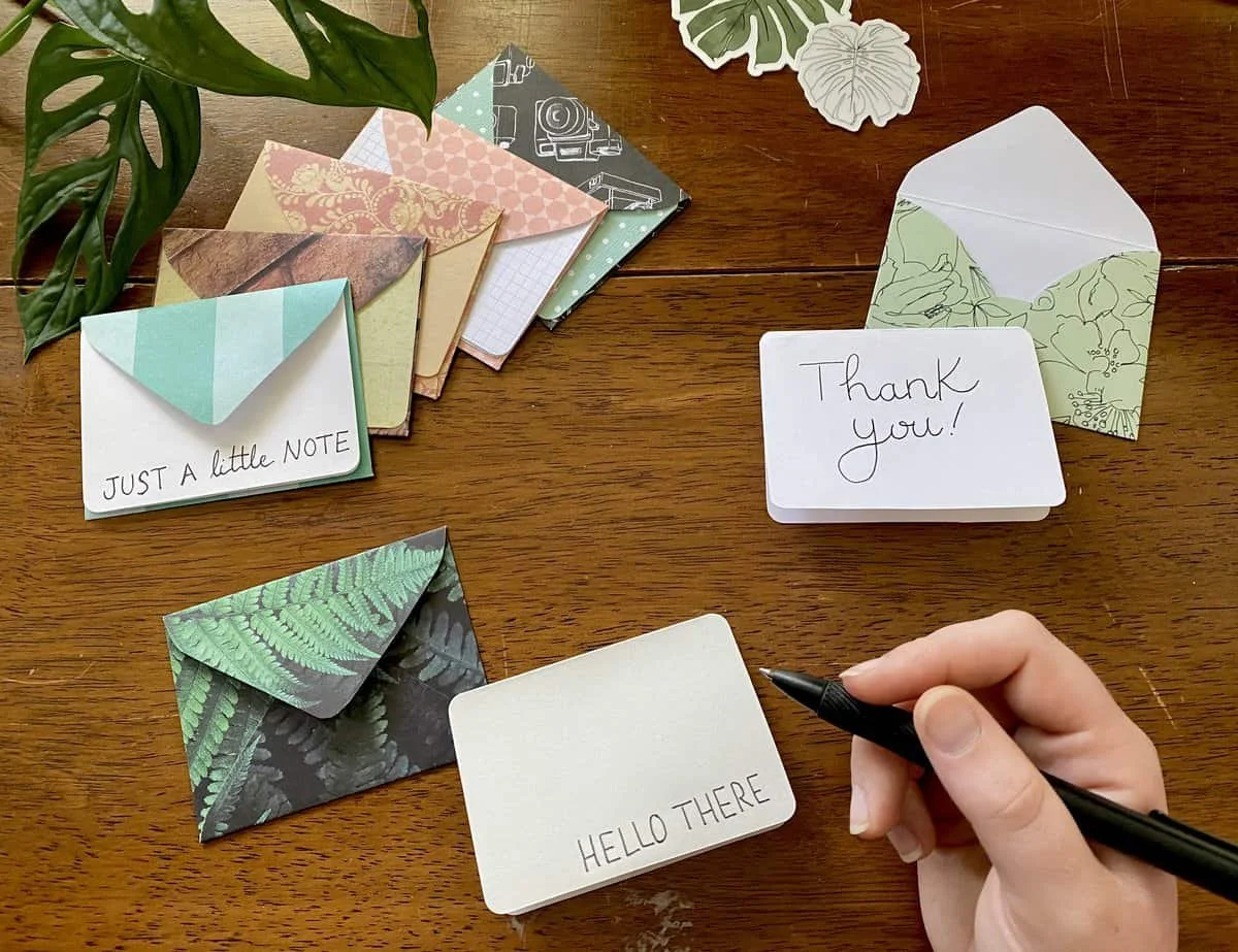 Tiny Envelope & Card Making Tutorial — Sunflower Roots Studio