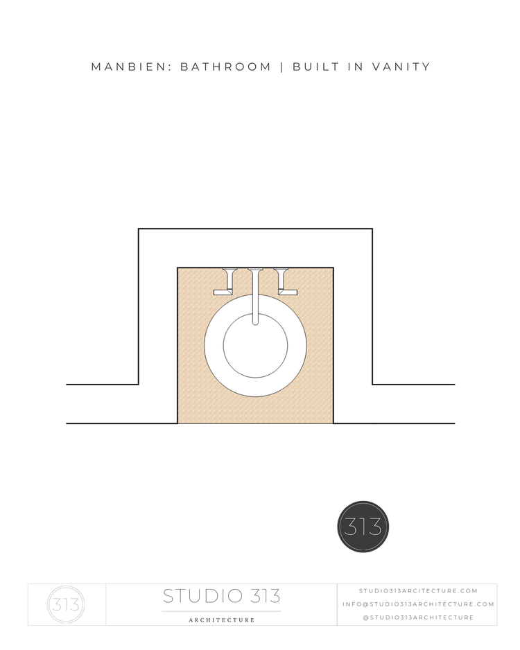Bathroom | Built in Vanity — Studio 313 Architecture