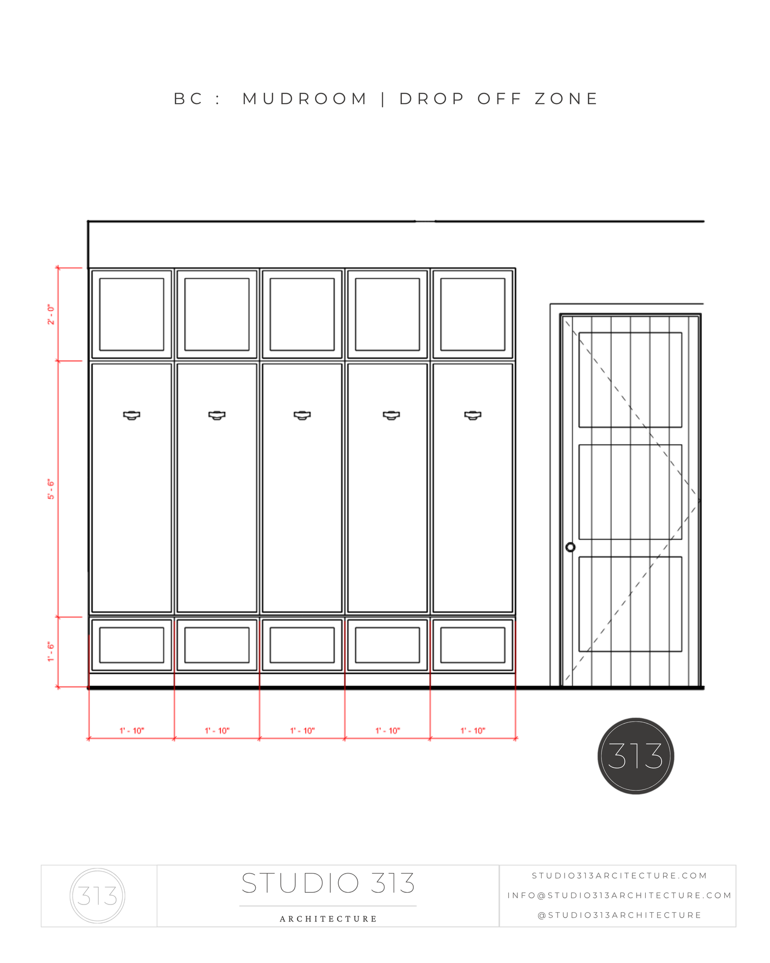 Mudroom | Drop-Off Zone — Studio 313 Architecture